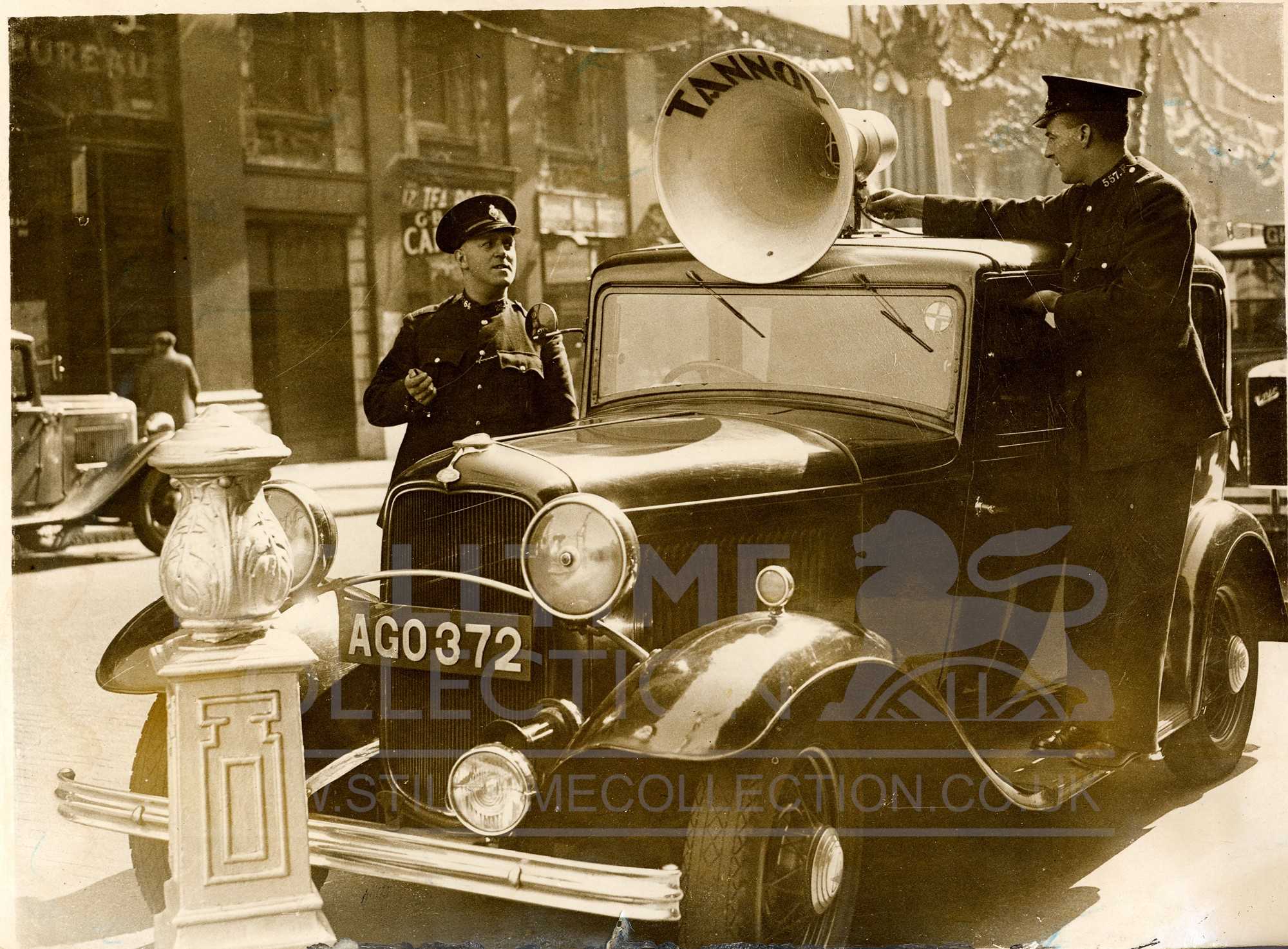 radio police plod policeman copper cop loudspeaker car automobile ...