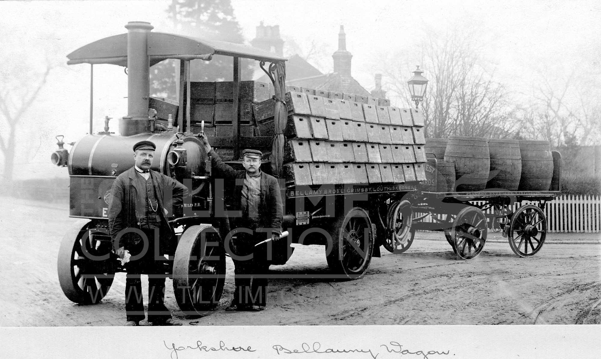 tpt transport truck lorry wagon yorkshire bellamy steam engine dray ...