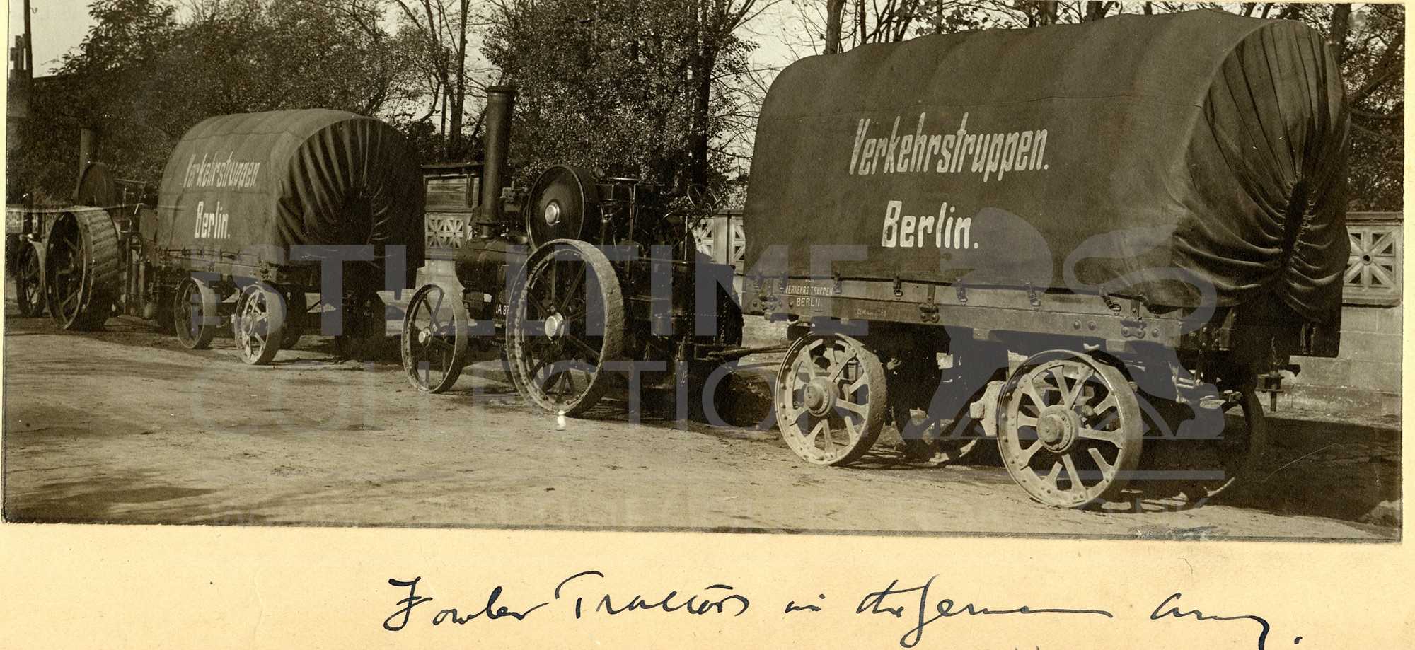 tpt transport truck lorry wagon fowler steam engine traction german ...