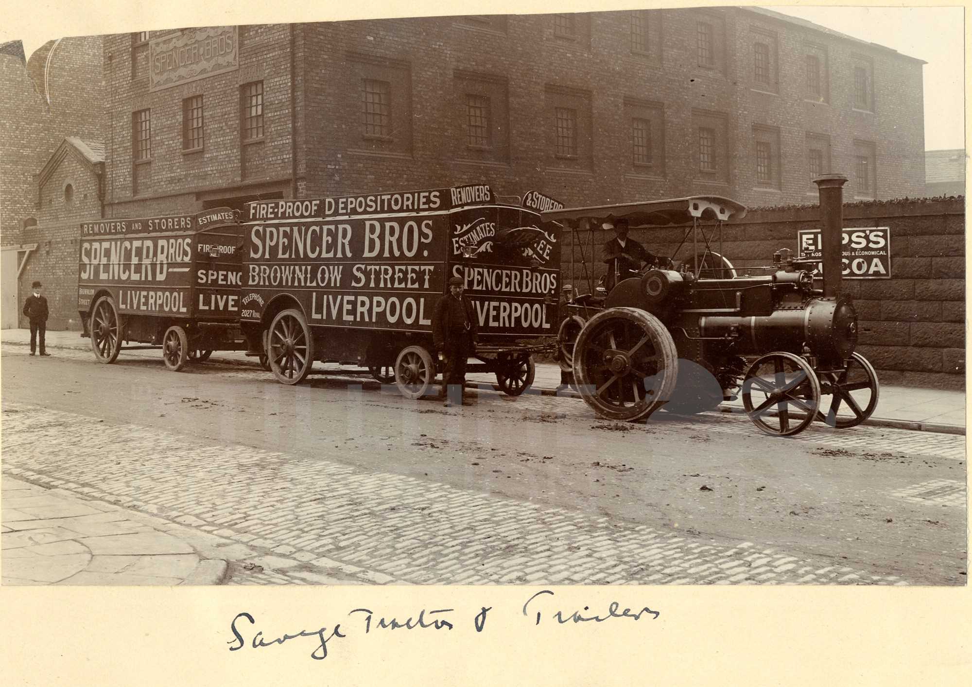 tpt transport truck lorry wagon savage steam engine traction liverpool ...