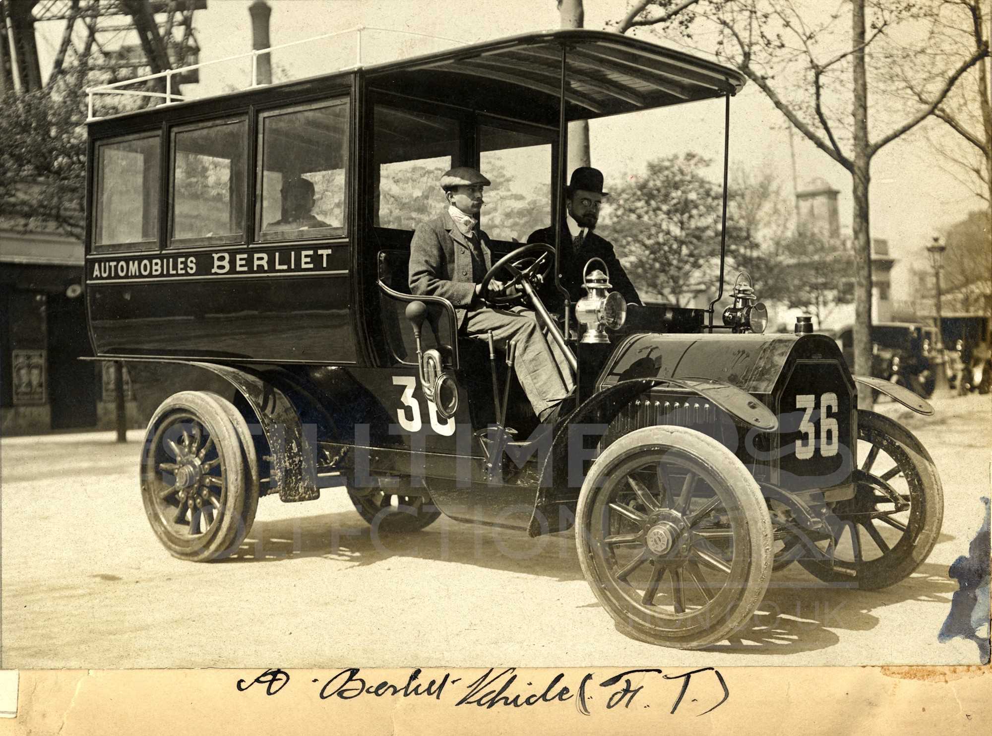 tpt transport bus minibus double decker coach berliet france french ...