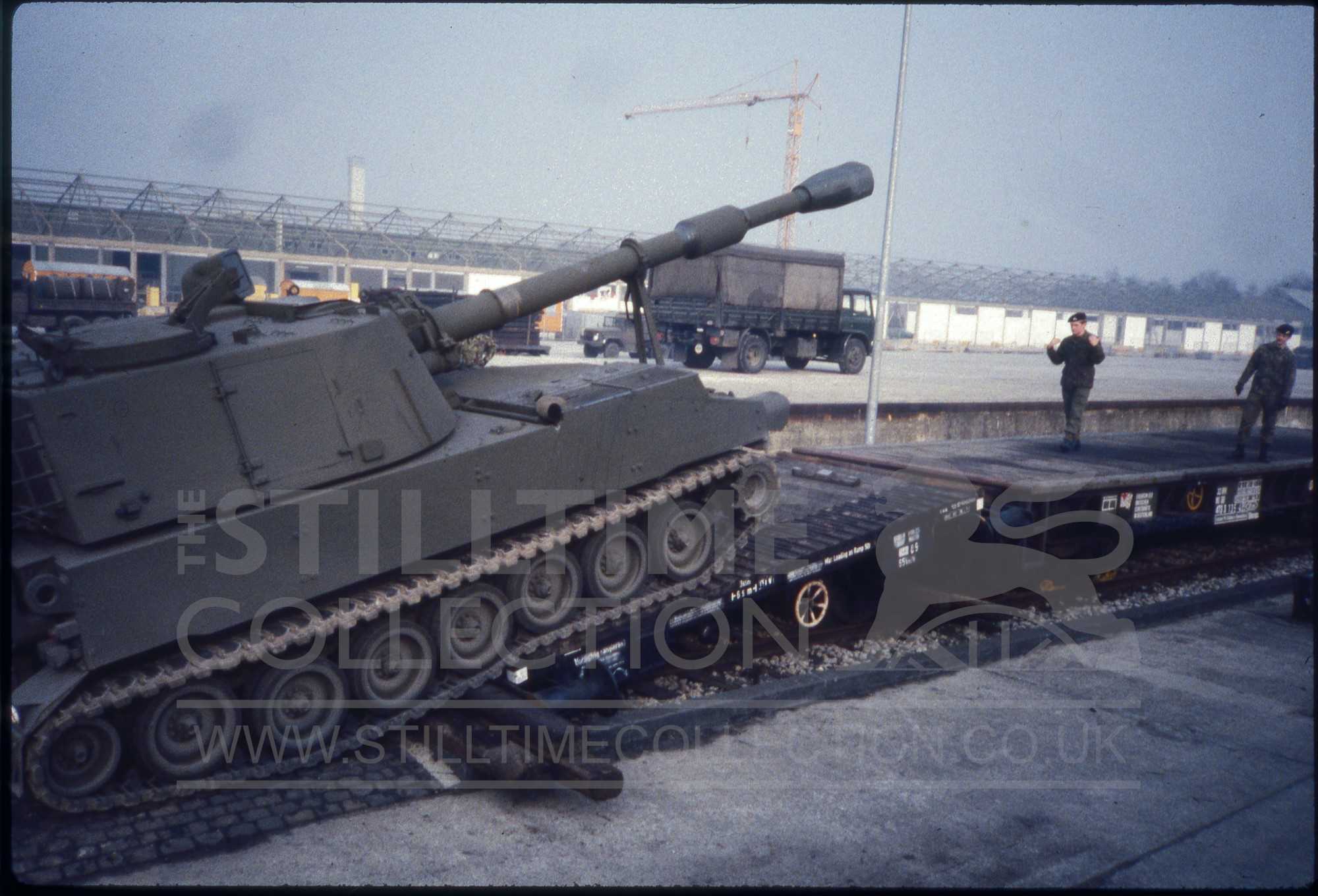 tpt transport rail train railway station military soldier war army m106 ...