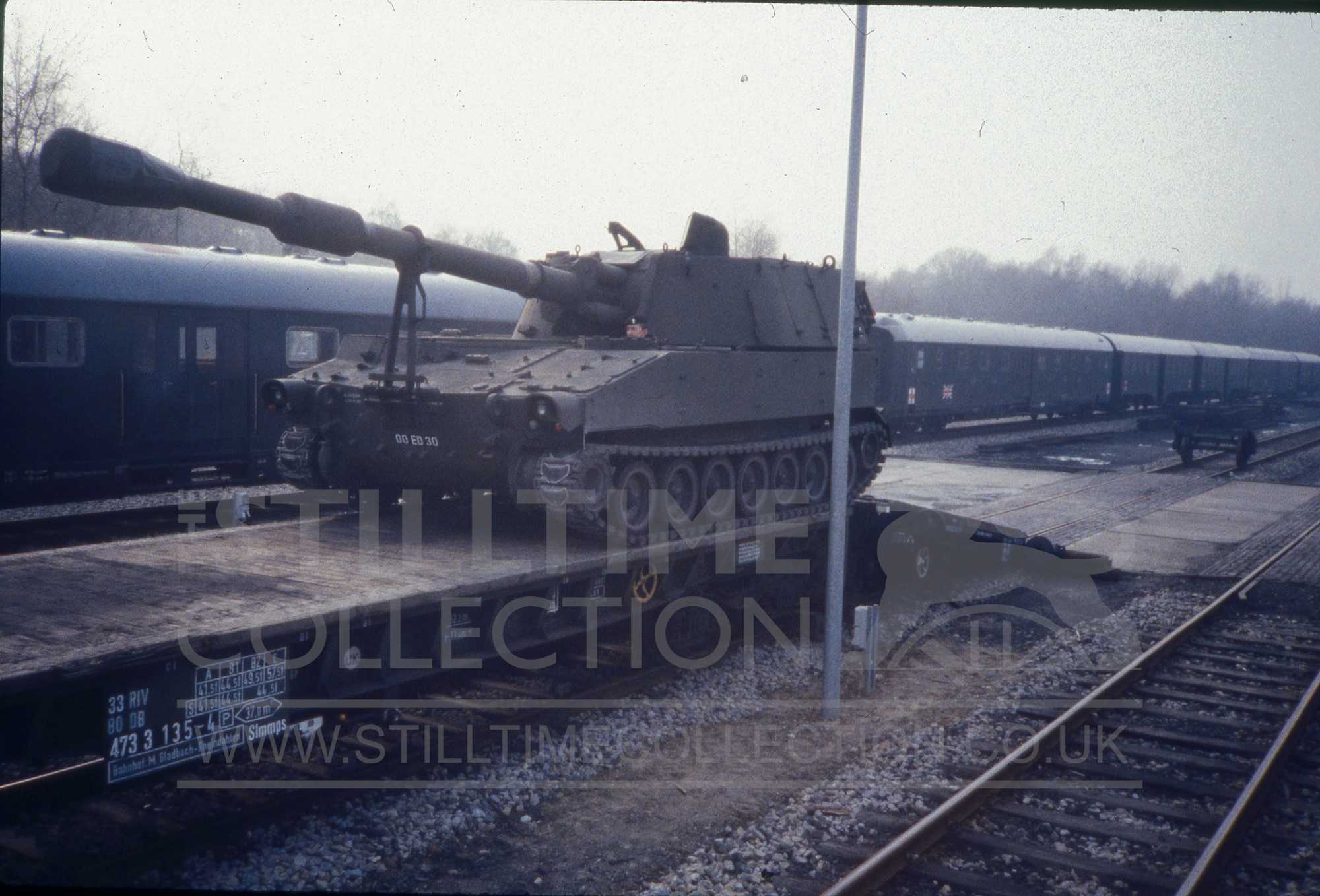 tpt transport rail train railway station military soldier war army m106 ...