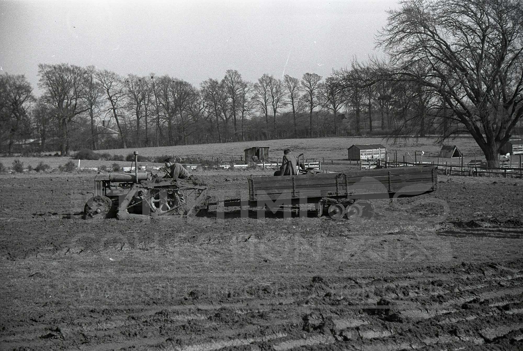 farm animals military soldier war tracked tractor farmer trials tests ...