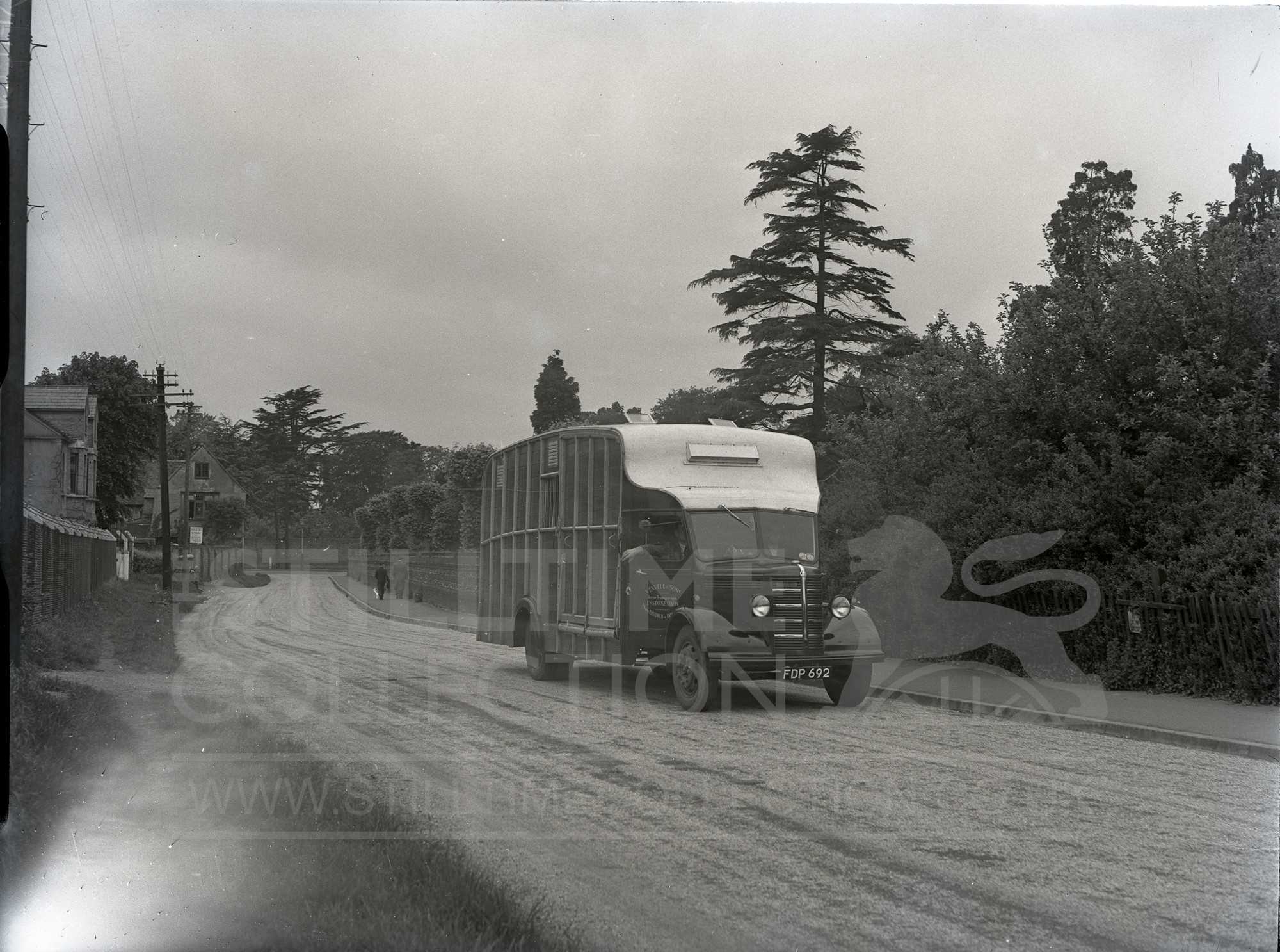 tpt transport truck lorry wagon sentinel steamer Vintage Black and ...