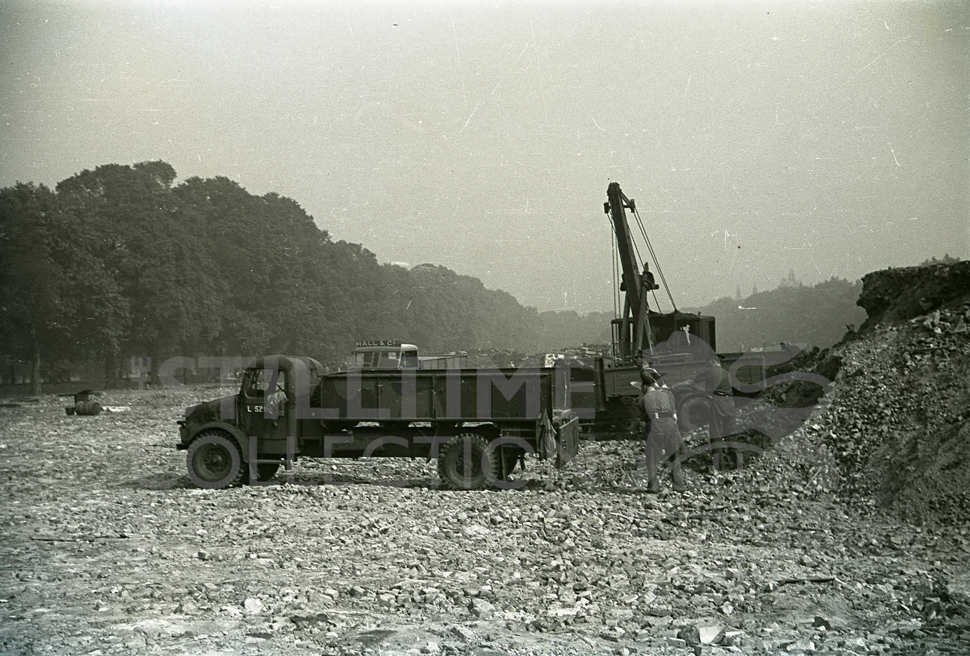 tpt transport truck lorry wagon hyde park dump bomb explosion war ...