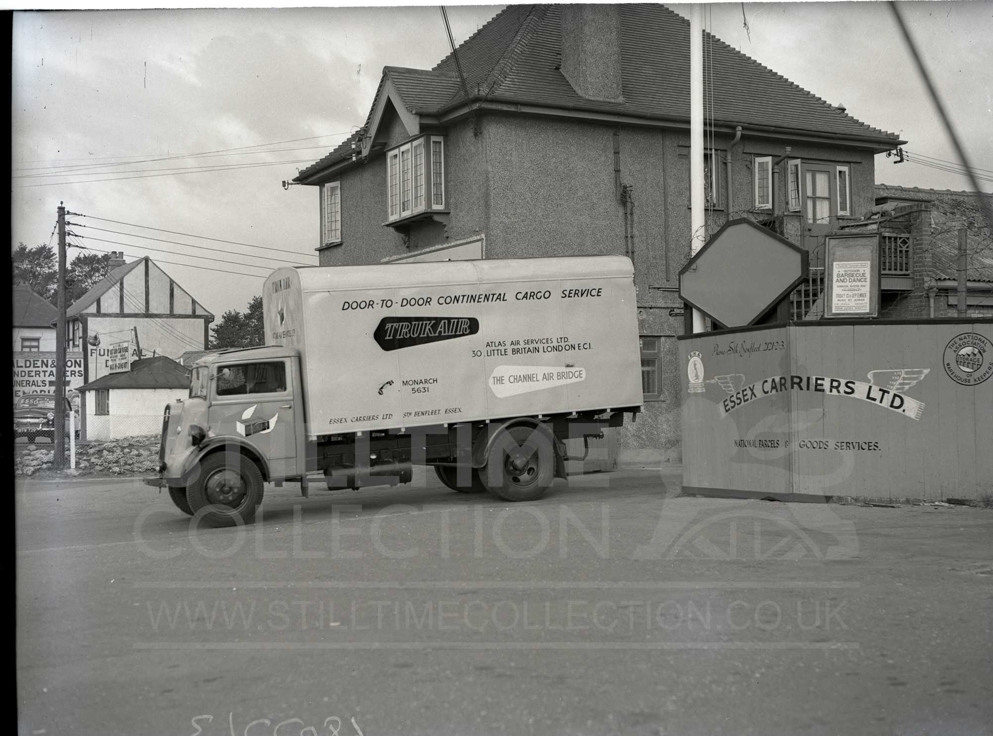 tpt transport truck lorry wagon fordson 7v coy truckair essex carriers ...