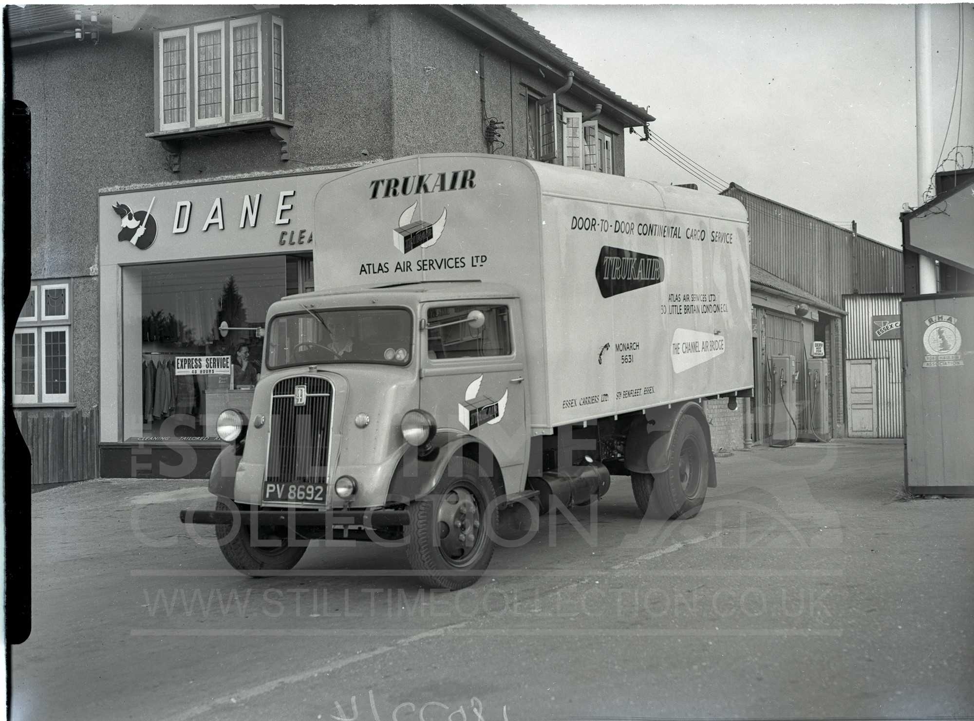 tpt transport truck lorry wagon fordson 7v coy truckair essex carriers ...