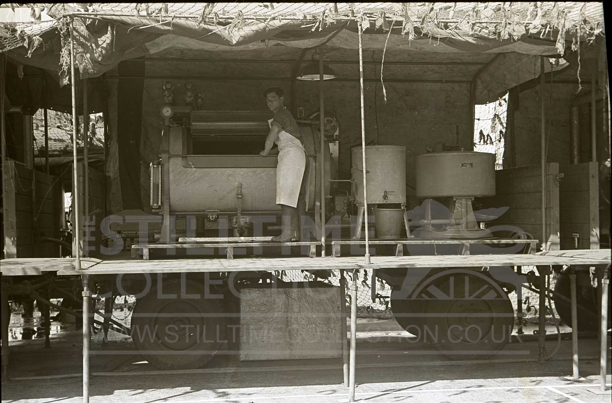 military soldier war army tpt transport truck lorry wagon laundry rasc ...