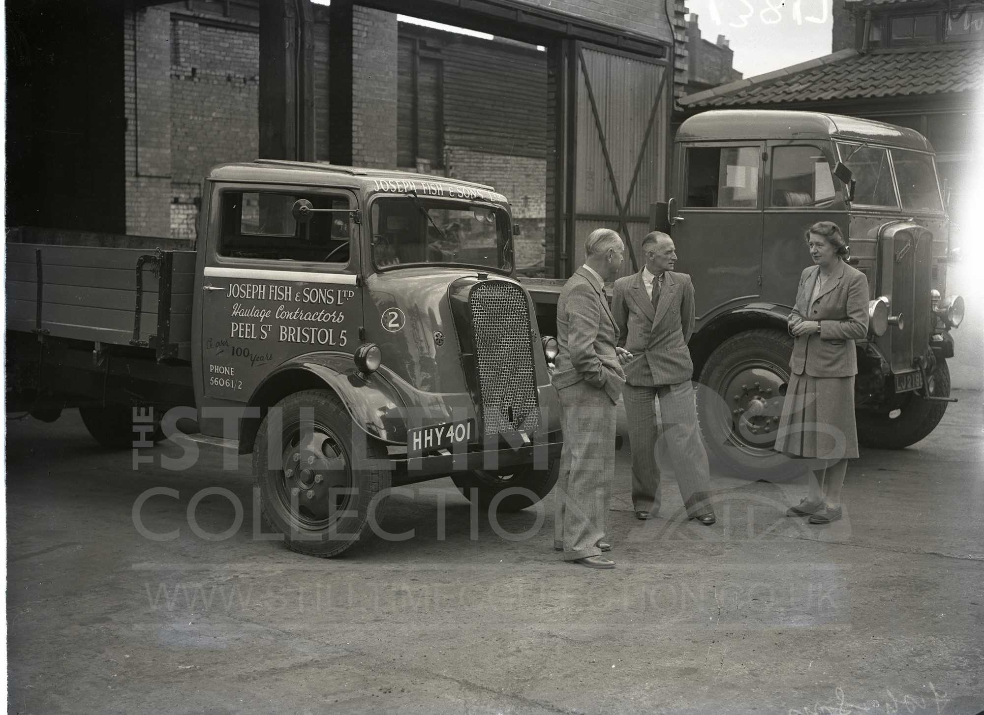 tpt transport truck lorry wagon ford 7v aec coy joseph fish fishing ...