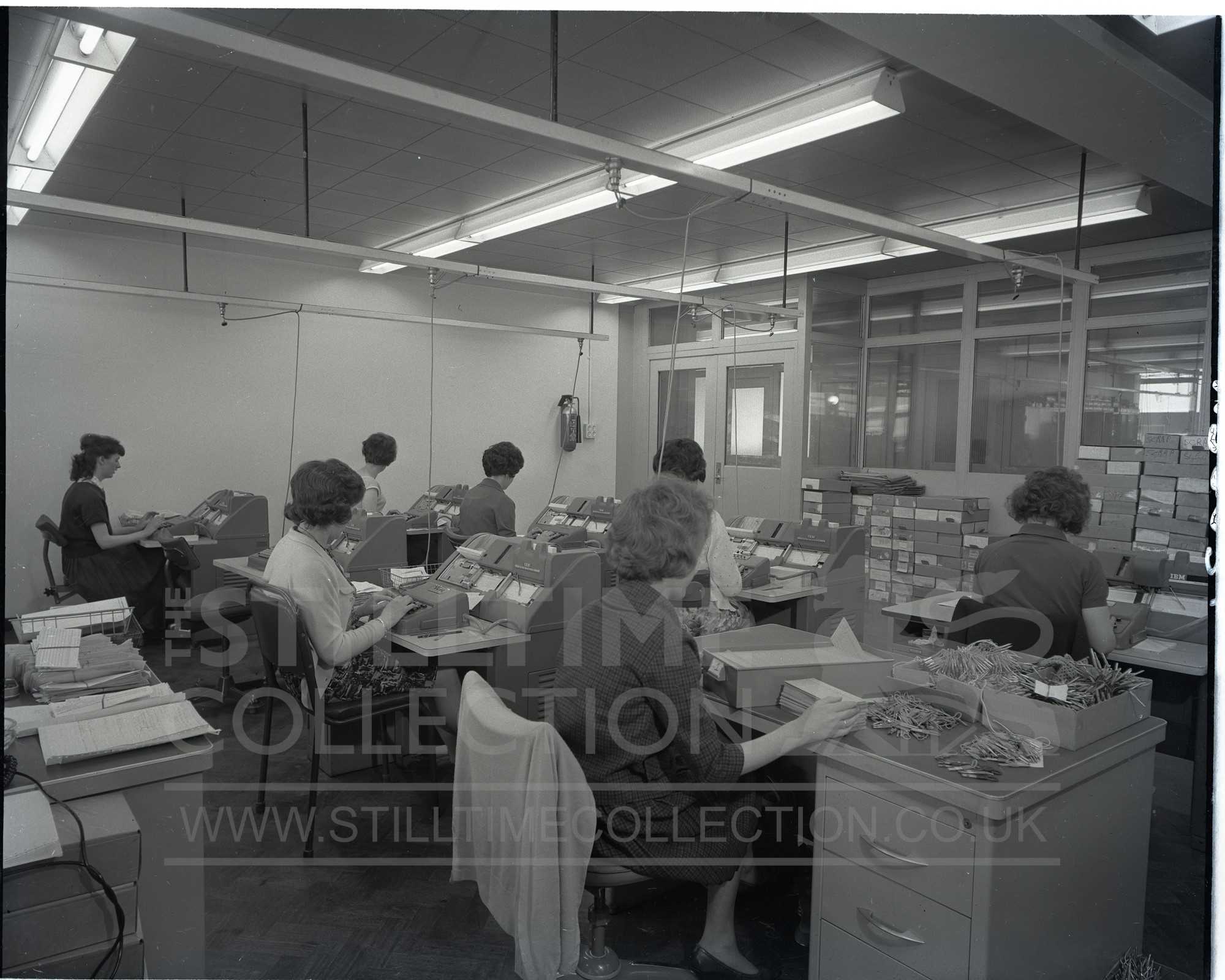 office retro tech typist punch card computer | The Stilltime Collection