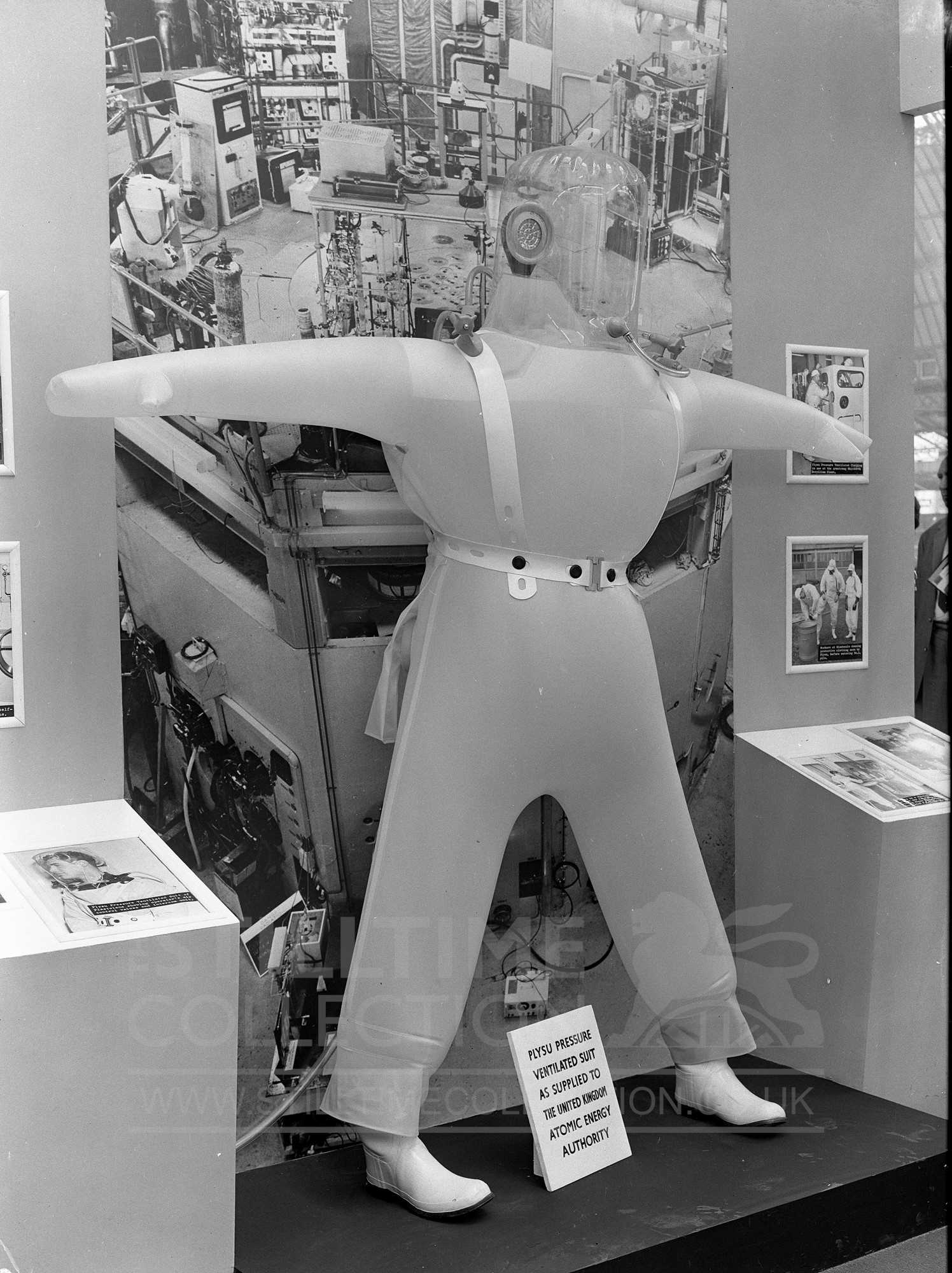 industry nuclear plysu pressure suit Vintage Black and White ...