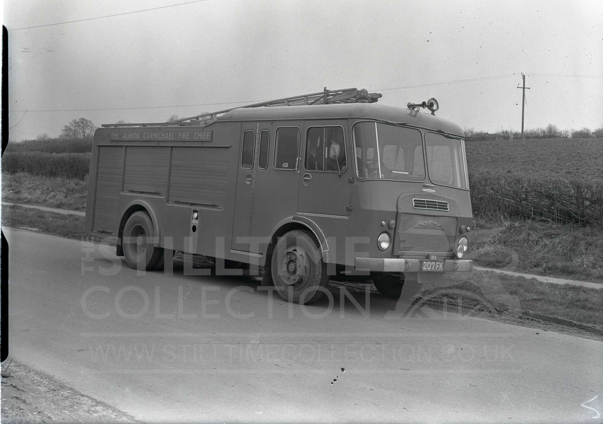 tpt transport truck lorry wagon fire flame burn burning engine albion ...