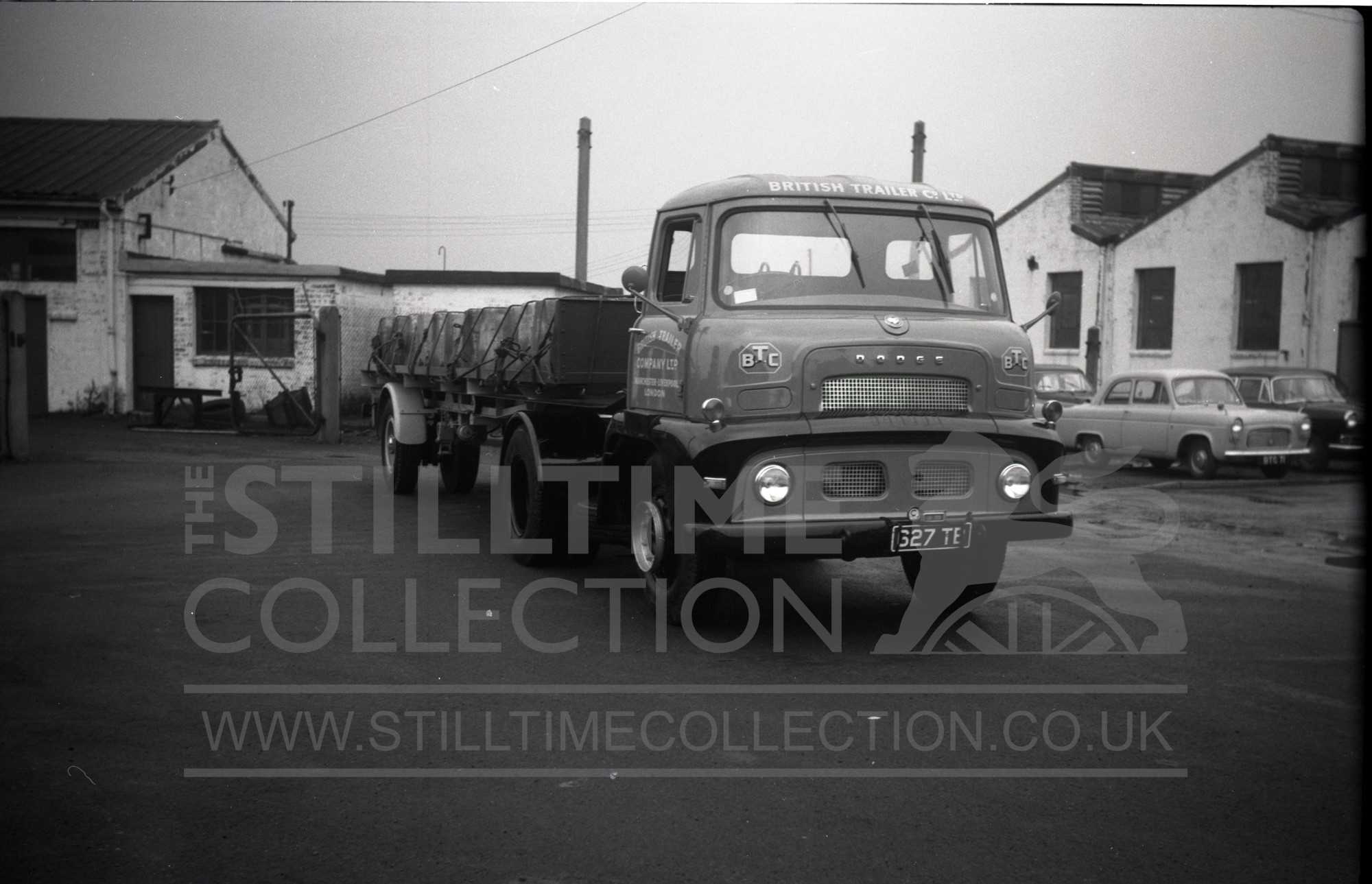 tpt transport truck lorry wagon dodge lad btc trailer four in line ...