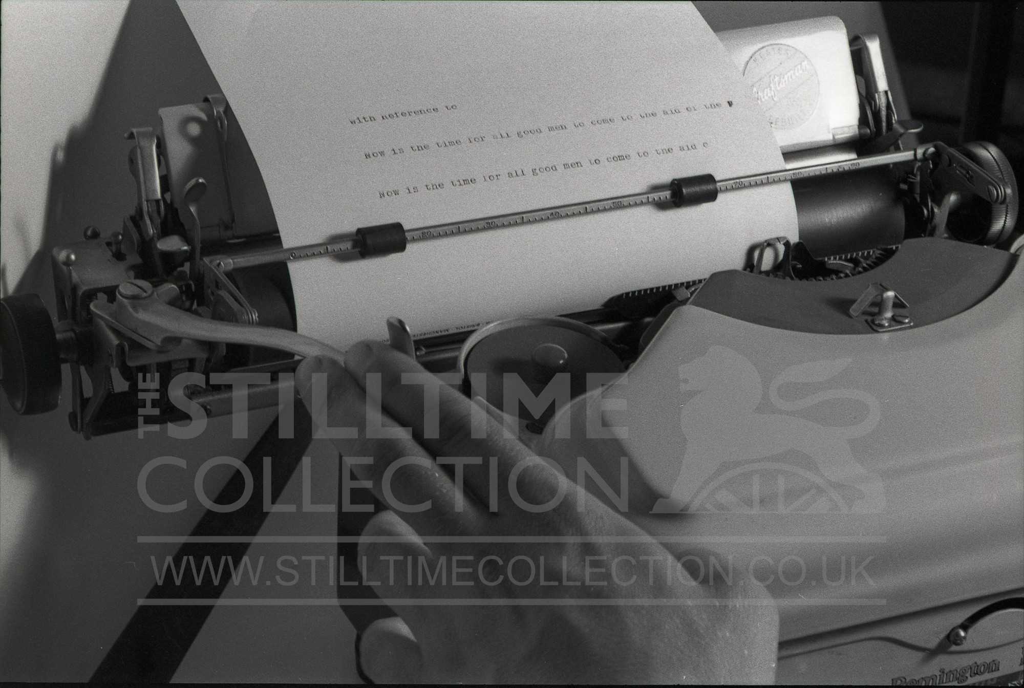 typewriter typing typist | The Stilltime Collection