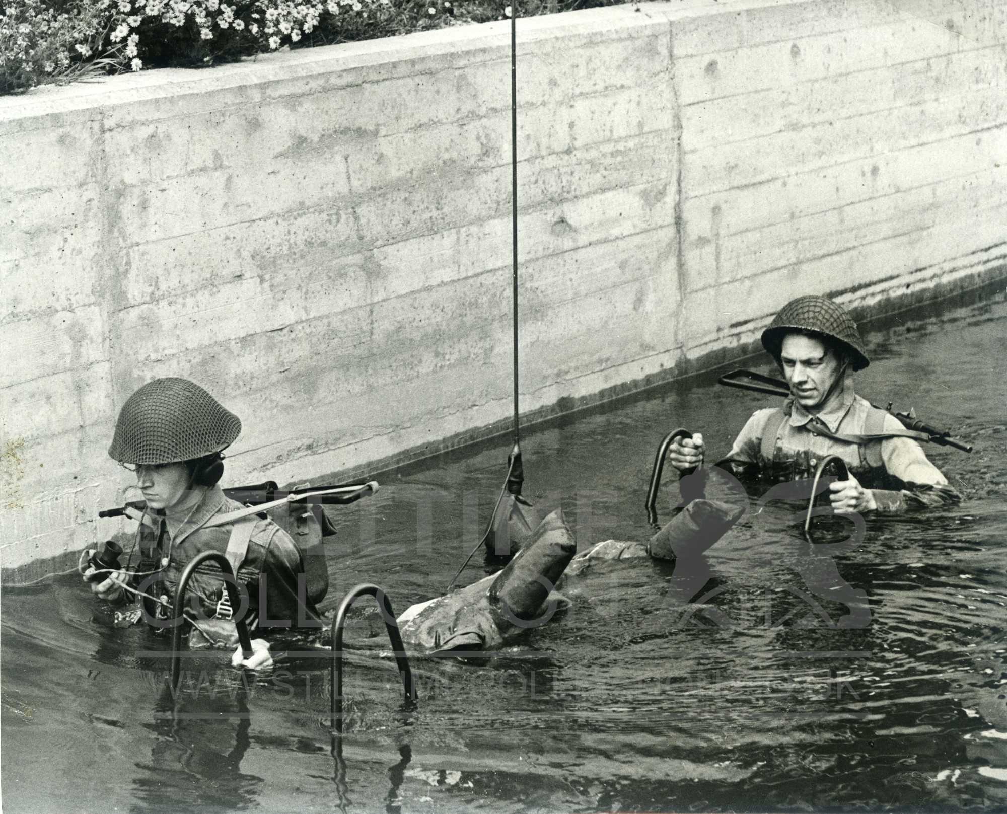 military army radio signals water deep wading | The Stilltime Collection