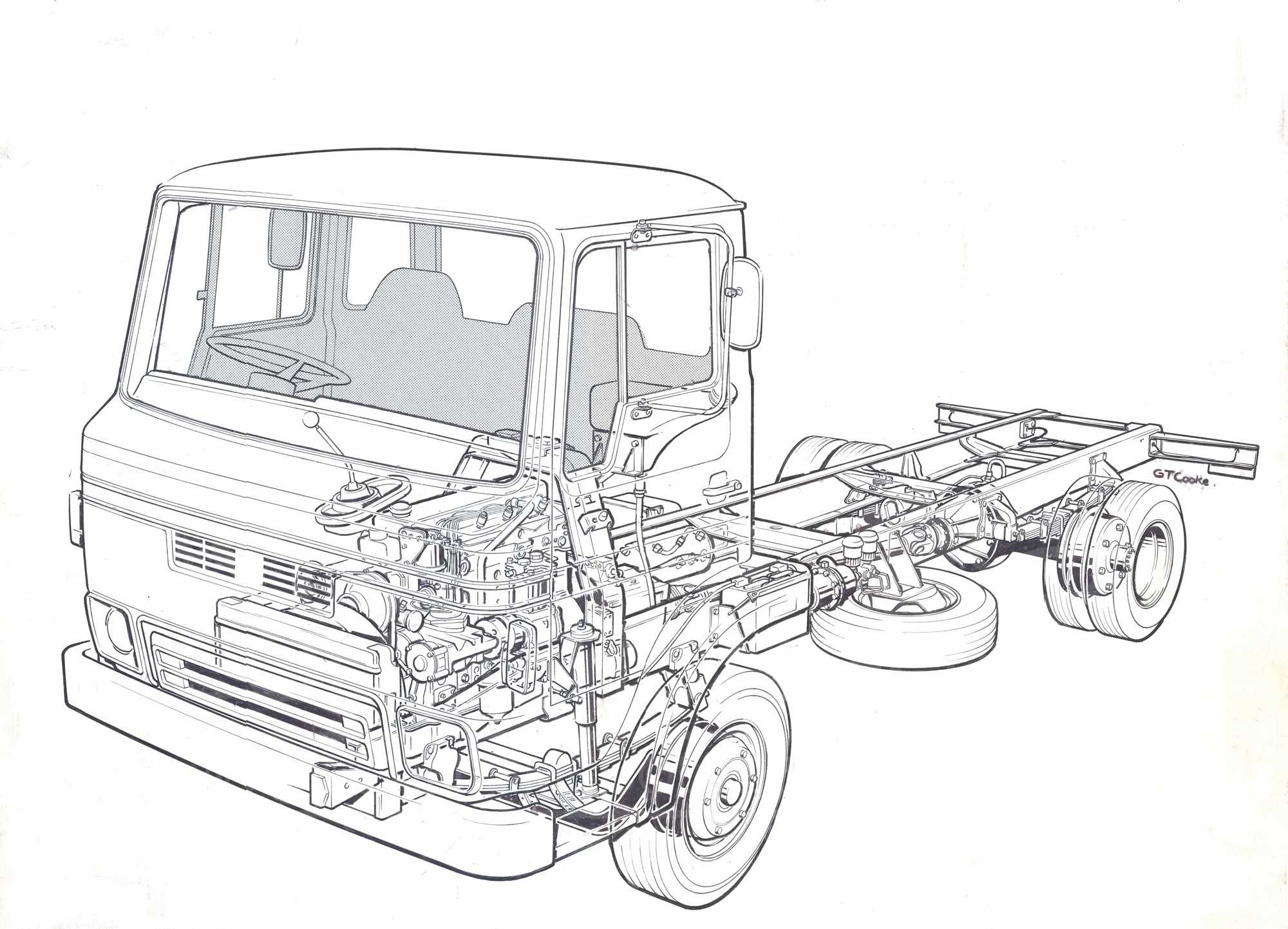 Drawing Art Sketch Vehicle Transportation Machine Truck Wheel | The ...