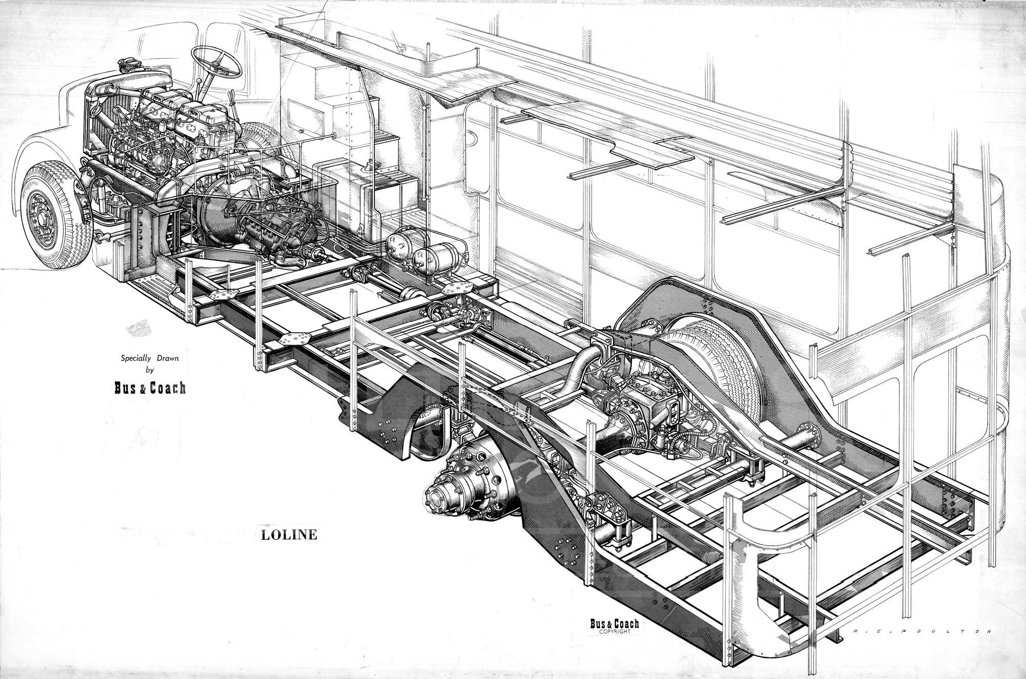 Plan Plot Diagram Machine Building Engine Motor Factory Spoke Rotor ...